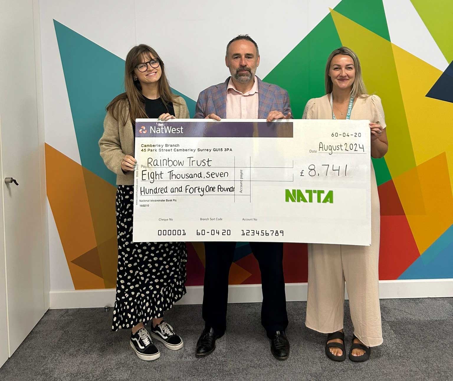 £125,288 Raised for Rainbow Trust Children’s Charity! | Natta
